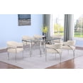 Best Quality Furniture 78" x 42" Rounded Rectangular Clear Glass Dining ...
