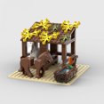 MOC Farm Horse Stable Cow Circle Sheepfold Sheep Animals Bricks Model ...