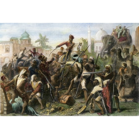 India: Sepoy Mutiny, 1857. /Nmutinous Sepoys Dividing Spoils During The ...