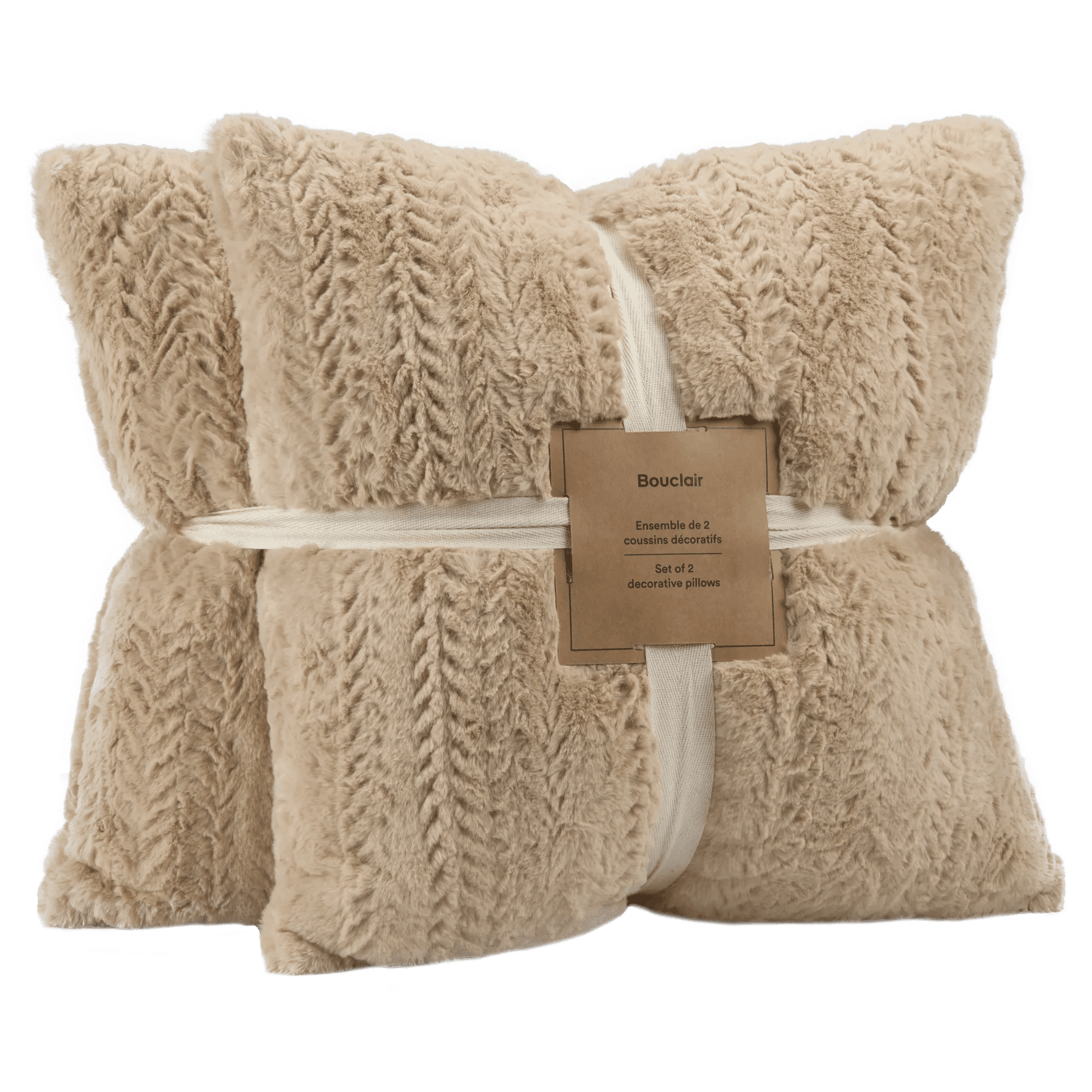 Click here for Bouclair Beige Set Of 2 Ellyn Decorative Pillow 19... prices