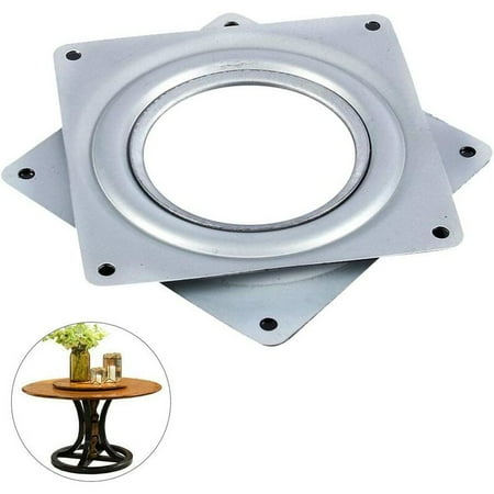 4 Inch Square Lazy Susan Turntable Bearings Galvanized Steel Rotating ...