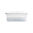 Homz Snaplock® 28 Quart Clear Underbed Storage Container with White Lid ...