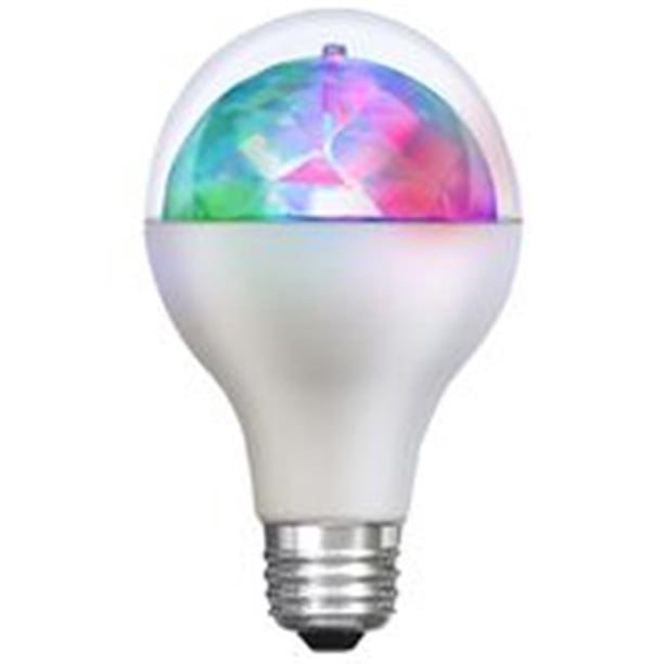 Feit Electric LED 5W Color Changing Rotating Disco Party Bulb, A25 ...