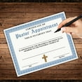 Pastoral Appointment Certificate for Church Pastor Preacher to Frame 6 ...