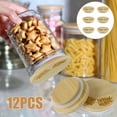 Pcapzz 12PCS Reusable Bamboo Lids for Oui Yogurt Jars, Leak-Proof Wide ...