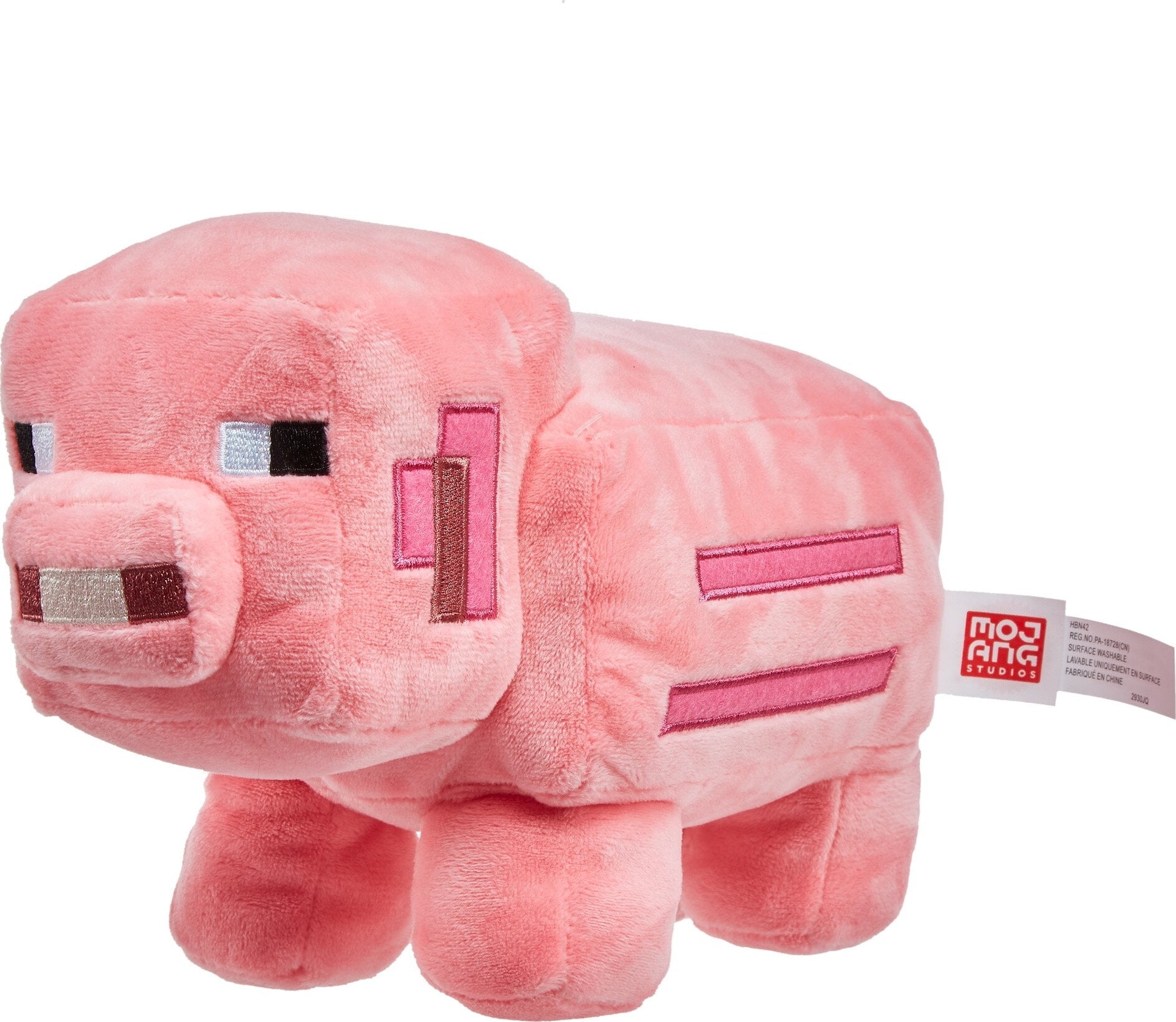 Minecraft Basic Plush Pig Stuffed Animal, Soft Doll Inspired by Video ...