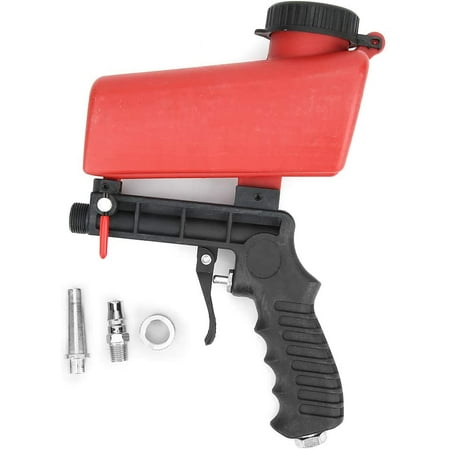 Air Blast Gun Kit, 90PSI Small Hand Blast Tool with Supply Tank and 2 ...