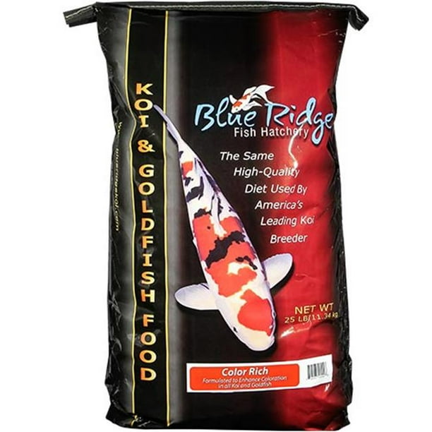 Blue Ridge 30251 Floating Color Rich Fish Food - 25 lbs - Walmart.com