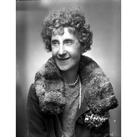 Flora Finch on Furry-Collar Coat smiling Portrait Photo Print (24 x 30 ...