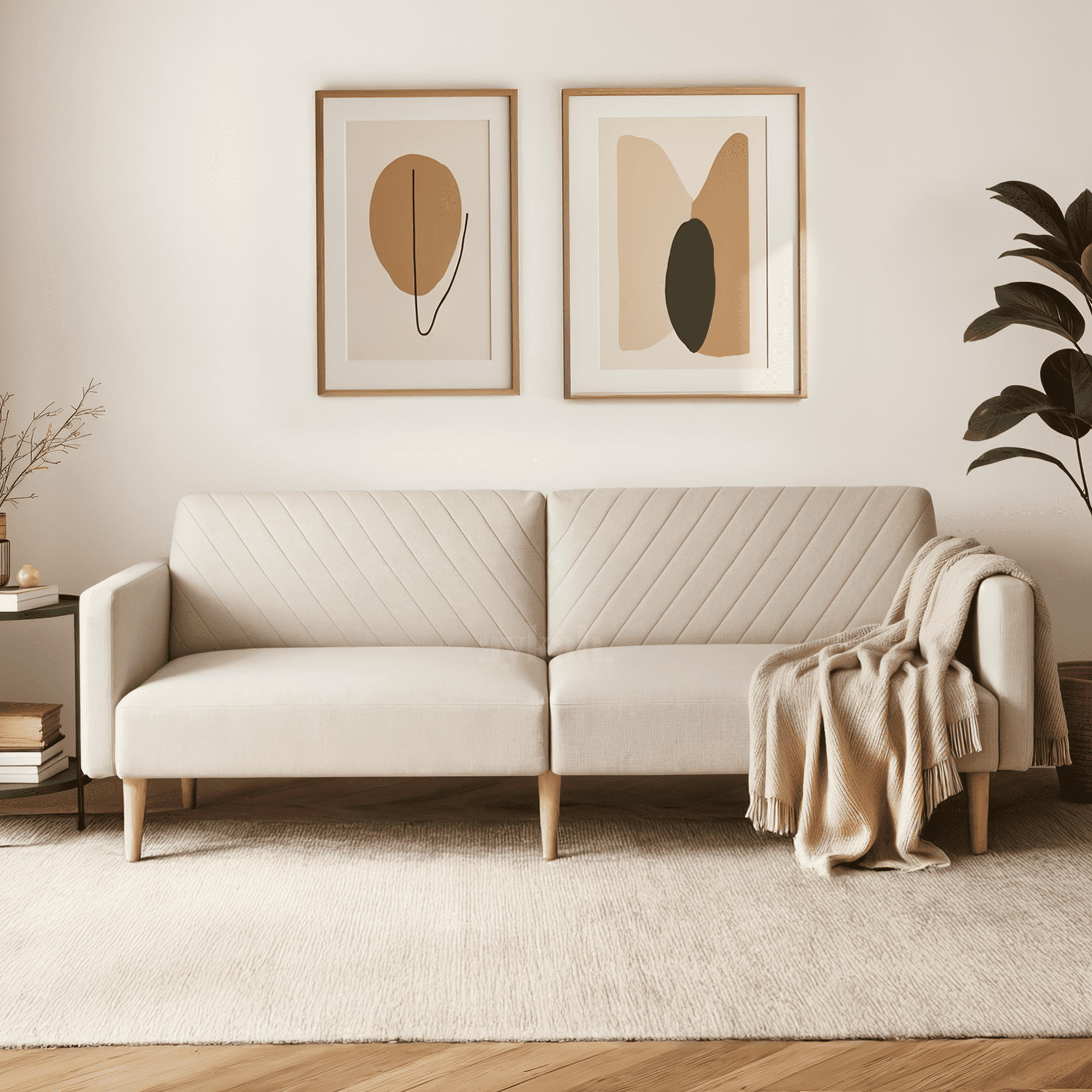 Convertible Sofa Bed Couch with Adjustable Back Featuring Convertible ...