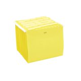 Staples Colorful Office Supplies: Yellow Hanging File Folders, 5-Tab ...