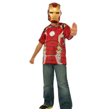 Iron Man Top and Mask Child Halloween Costume, One Size, 8-10 - Walmart.com