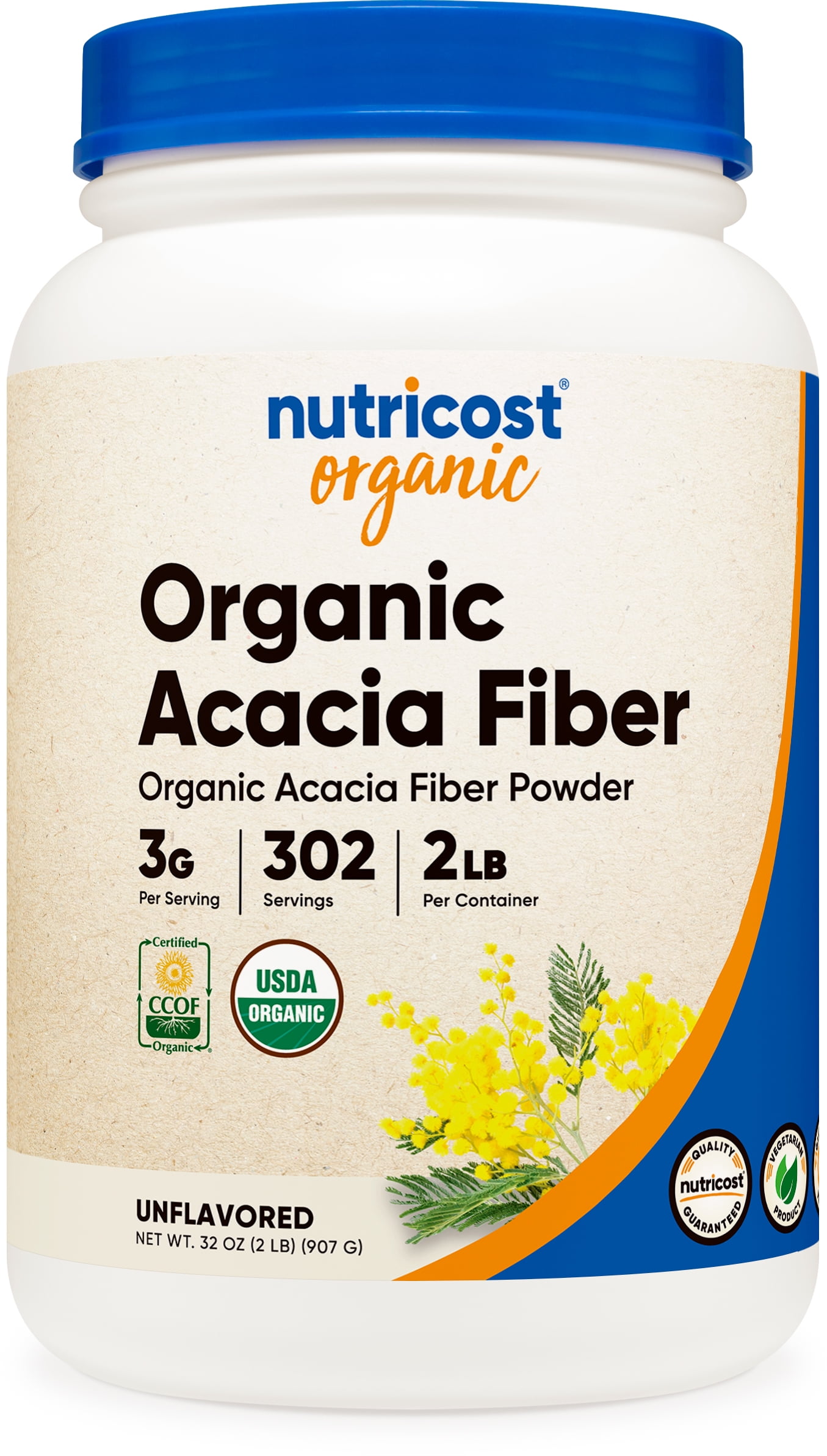 Nutricost Organic Acacia Fiber Powder Supplement (2 LB) - Non-GMO ...
