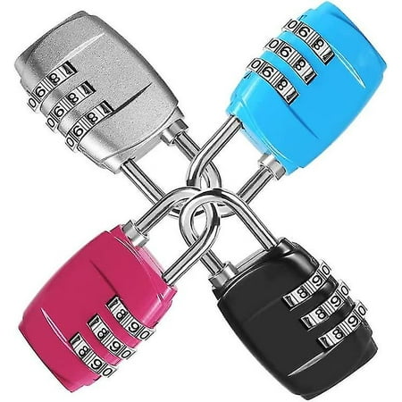 Luggage Locks, 3 Digit Combination Padlock Codes With Alloy Body For ...