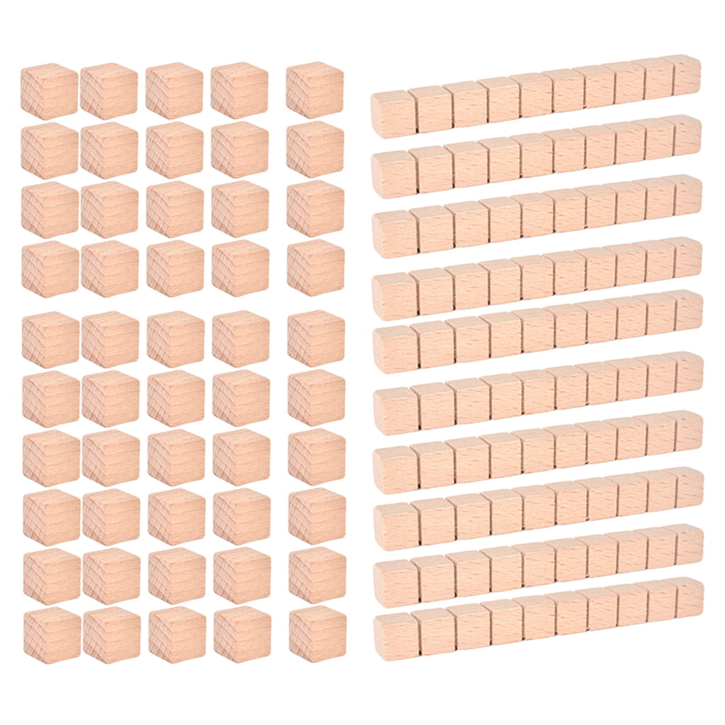 DIY Wooden Base Ten Blocks Math Manipulative Early Math Learning ...