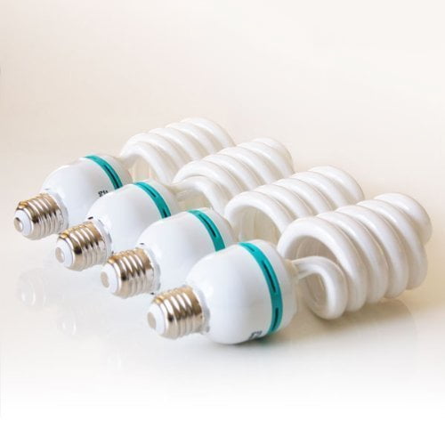 EtroLighting Full Spectrum Light Bulb- Four 45W Photography Photo CFL ...
