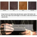 DEFNES Genuine Leather Bifold Wallet for Men with Zippered Security ...