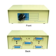 Kentek RJ45 2 Way Manual Data Switch Box Push Button Style Network I/O ...