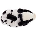 Cow Slippers - Plush Animal Slippers Novelty House Shoe (Black & White ...
