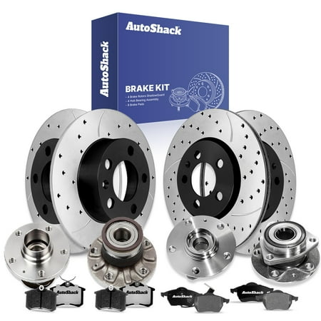 UPC 828028917113 - AutoShack Front & Rear Drilled & Slotted Brake ...