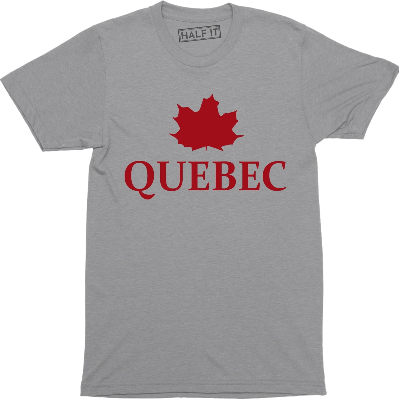 Quebec Canada Leaf Supporter Football Fans Men's T-Shirt - Walmart.com