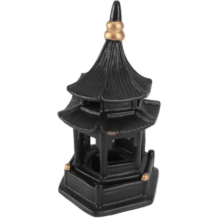 Jiudigo Mini Pagoda Statue Ceramic Hexagon Pavilion Exotic Asian Garden ...