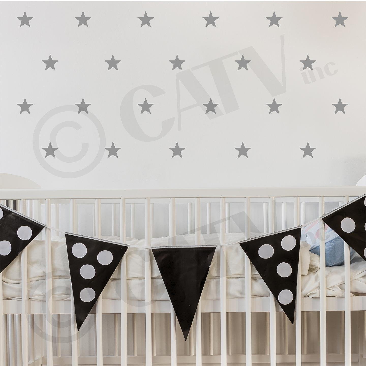 Stars 2x2 set of 140 Wall Pattern Decal Vinyl Sticker Star Decals ...