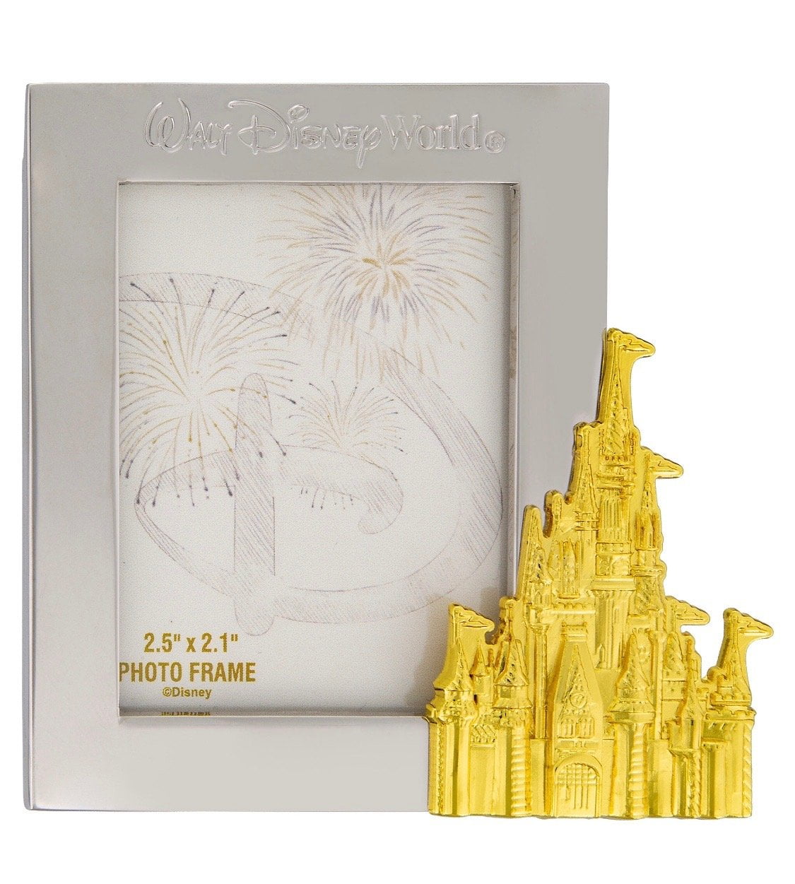 Disney Parks Walt Disney World Gold Castle Photo Frame 2x3 Magnet New ...