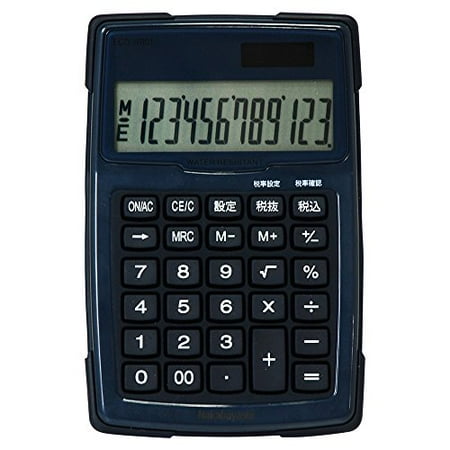 Nakabayashi Calculator 12 Digits Waterproof Type S Blue ECD-WR01BL ...