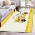 Bee Truck Washable Rug 2.7x5 Area Rug for Living Room Bedroom Non Slip ...