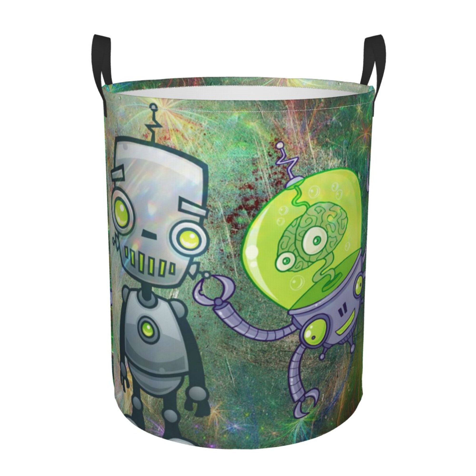 DouZhe Waterproof Collapsible Large Laundry Baskets, Future Alien Robot ...