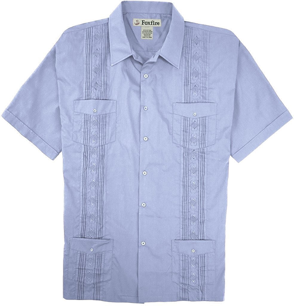 Foxfire Sportswear Regula, Big and Tall Men's Guayabera Shirt - Walmart.com