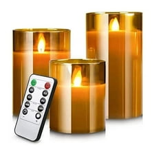 Gerson Glow Wick LED Color Changing Wax Candles, 6-piece, Flame Moving ...