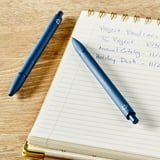 Pen+Gear Retractable Ballpoint Hybrid Ink Pens, Medium Point 1 mm, Blue ...