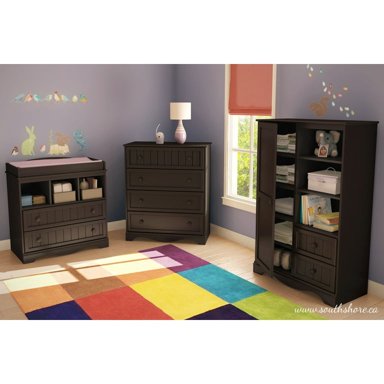 South Shore Savannah Armoire with Drawers Chocolate