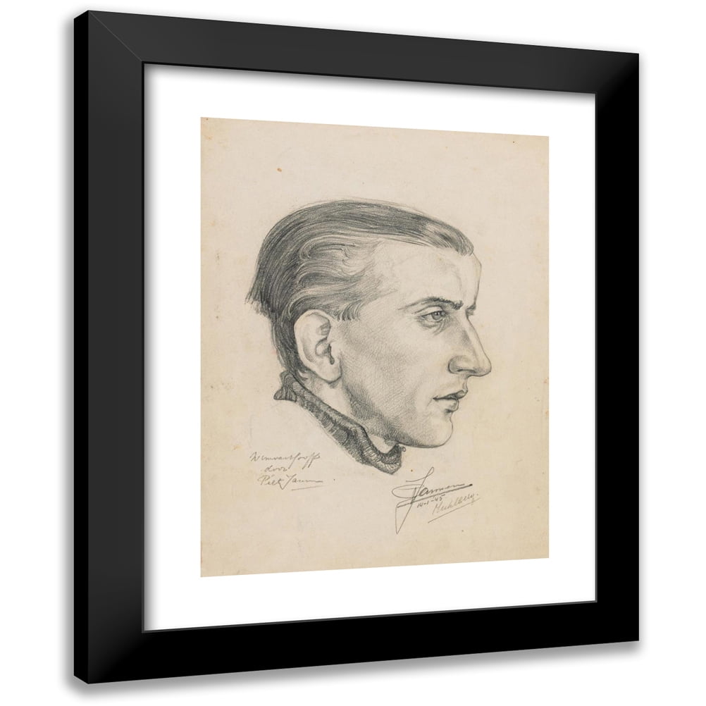 Piet Jansen 19x24 Black Modern Framed Museum Art Print Titled ...