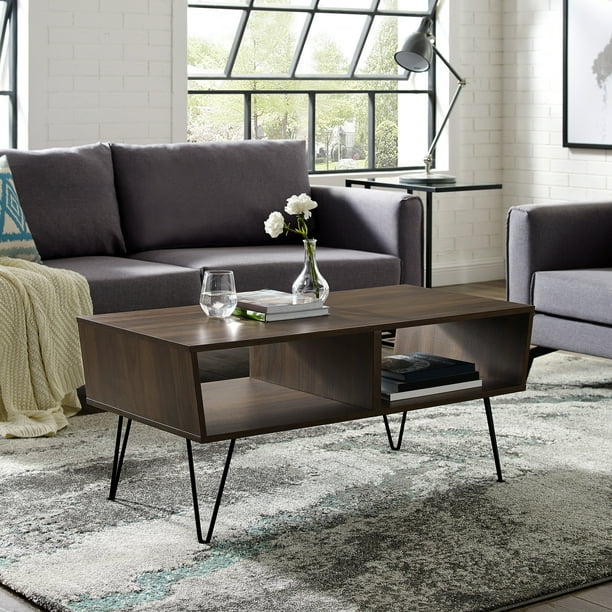 Manor Park Mid-Century Modern Wood Coffee Table, Dark Walnut - Walmart ... Manor Park Mid-Century Modern Wood Coffee Table, Dark Walnut - Walmart ...