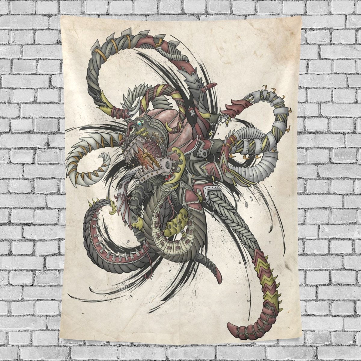 POPCreation Mecha Octopus Home Decoration Wall Tapestry 60x51 inches ...