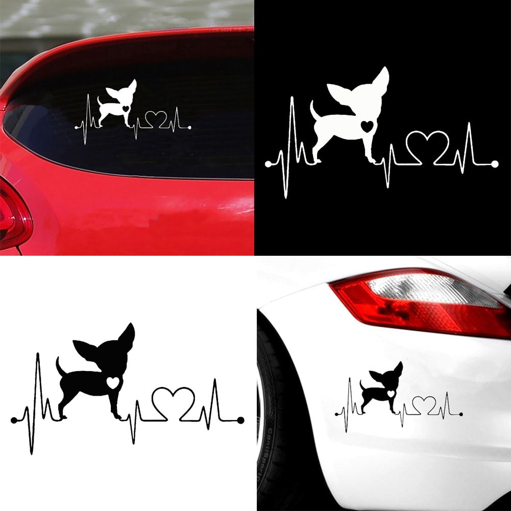 SPRING PARK Cute Chihuahua Dog Car Vehicle Body Window Reflective ...