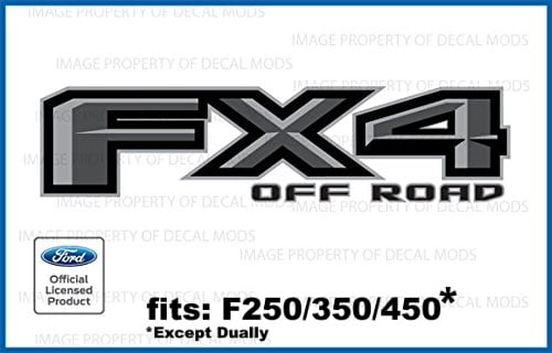 Decal Mods FX4 Off Road Decals Stickers for Ford F250 F350 F450 Gray ...
