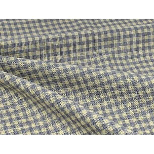 Waverly Inspirations 100% Cotton 44" Homespun 1/8" Plaid Steel Color ...
