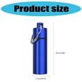 Aluminum Alloy Pills Dispenser With Secure Locking Lid Key Rings Pills ...