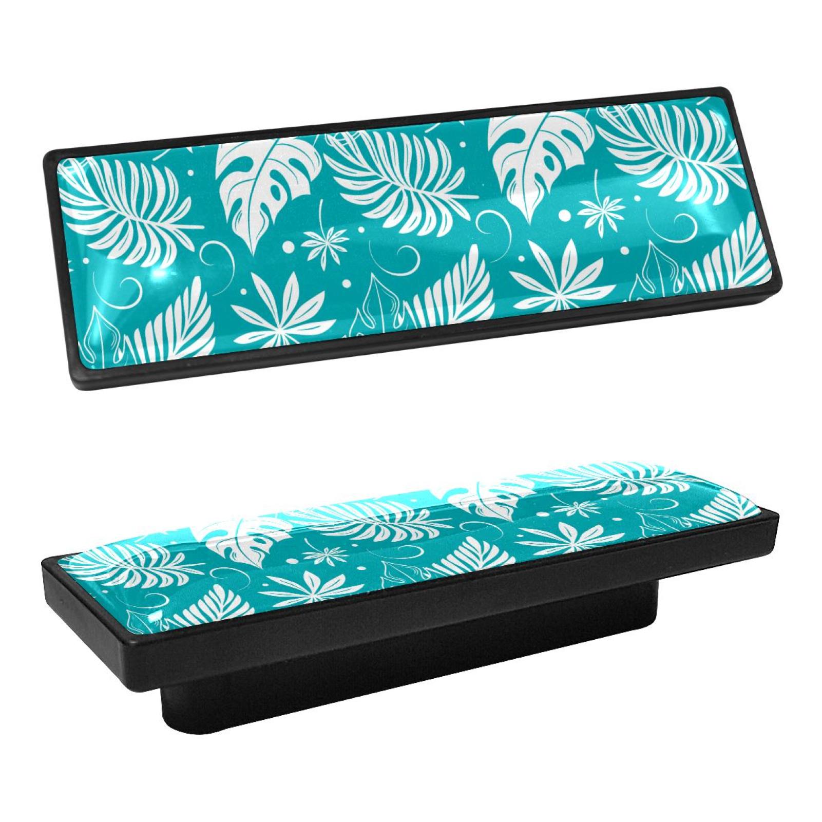 4 Pcs Rectangle Cabinet Handle Cupboard Knob Drawer Pulls Handle Leaf ...