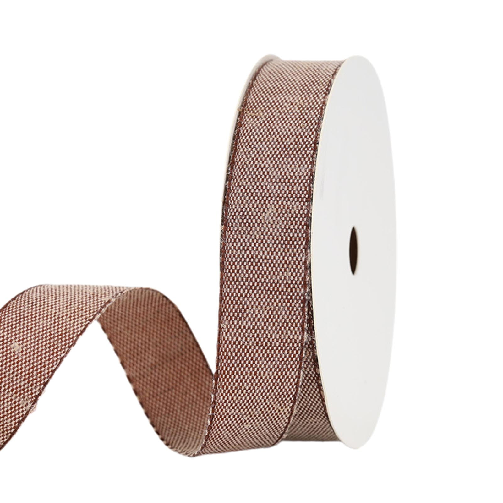 Lomubue 1 Roll DIY Ribbon Anti-fading 50 Yards 9mm Wedding Bouquet ...