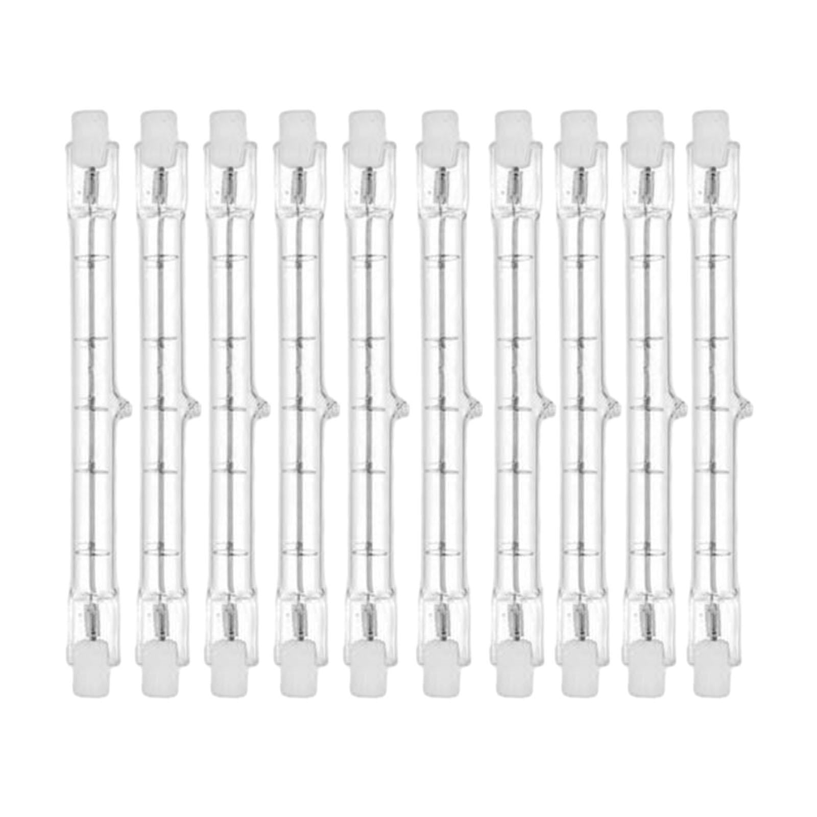 10 piezas de focos halógenos, bombillas de tubo, focos lineales para ...