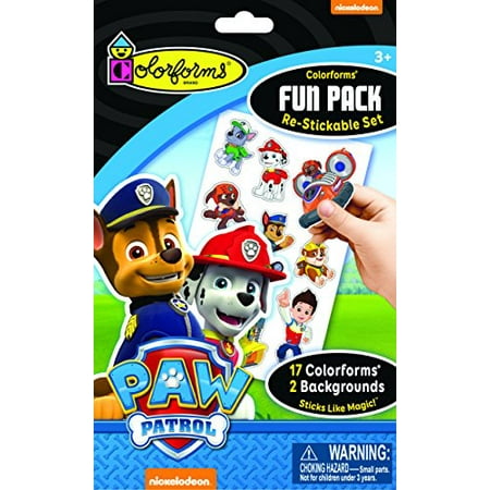 Colorforms(R) Fun Pack Re-Stickable Sticker Set-Paw Patrol COLORFP-972 ...