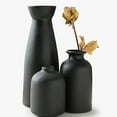 Wallfire Ceramic Vase,Small Vases for Decor,Set 3 Modern Boho Vases for Flower Pampas,Fit for ...