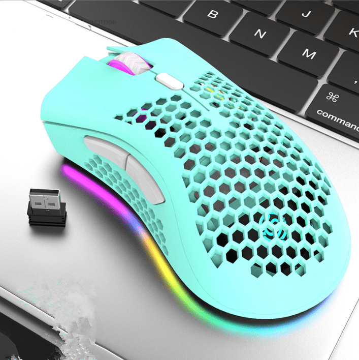 Wireless Gaming Mouse Rechargeable Mouse With Rgb Light Effect ...