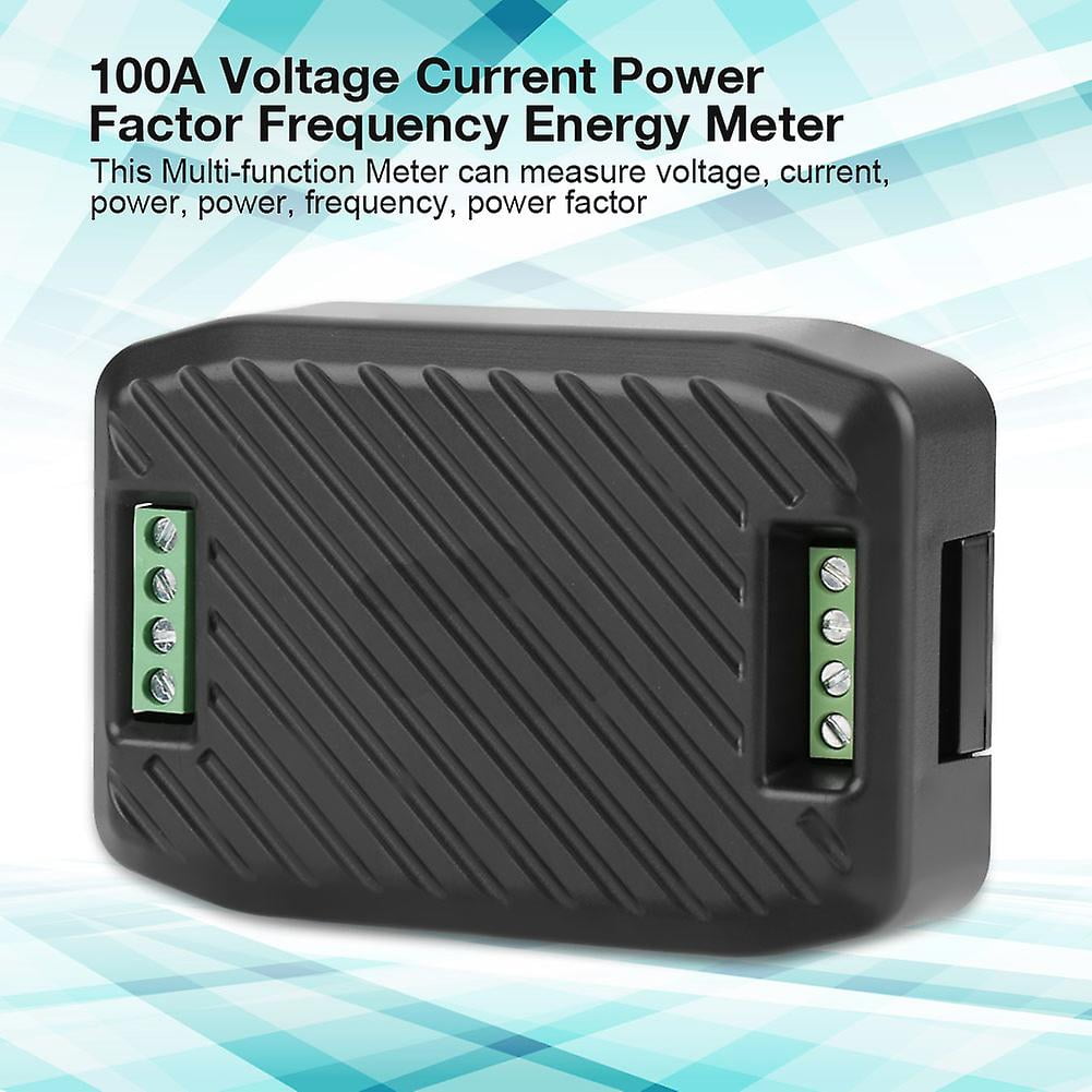 PEACEFAIR 100A Energy Meter, Voltage, Current, Power Factor, Frequency ...