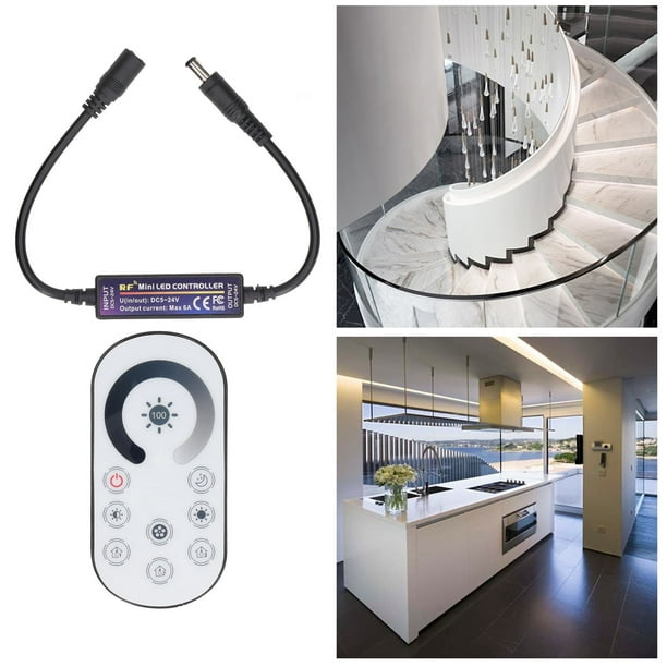 Mini RF Dimmer Controller, Constant Voltage Mini RF Remote Controller 4 ...